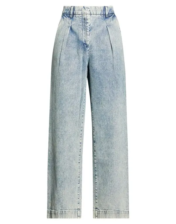 MOORER High Waisted Straight Leg Jeans