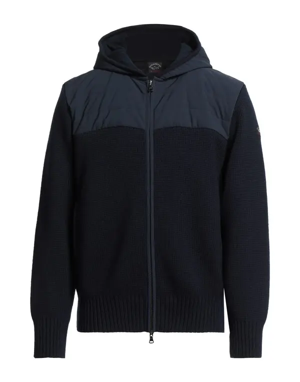 Paul & Shark Virgin Wool Knit Jacket With Hood