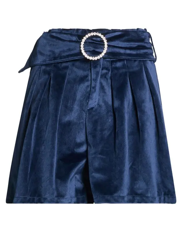 ODÌ ODÌ Velvet Pleated Shorts With Belt