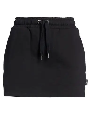 Iceberg Cotton Pencil Skirt With Appliqués And Embroidered Logo - Black