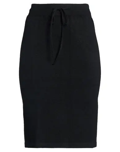 CASHMERE COMPANY Midi Wool And Cashmere Blend Pencil Skirt - Black