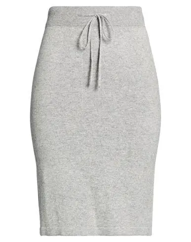 CASHMERE COMPANY Midi Wool And Cashmere Blend Pencil Skirt - Grey