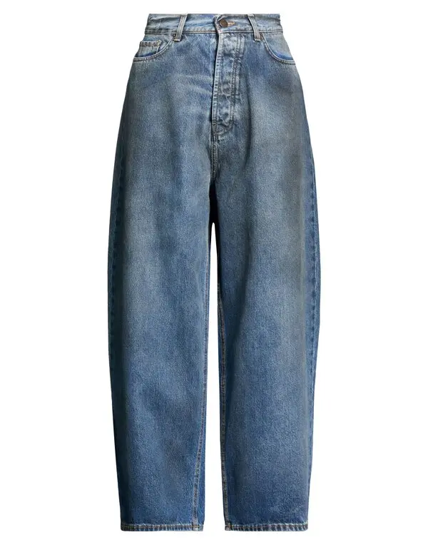MYEM Baggy Fit High Waisted Faded Denim Jeans