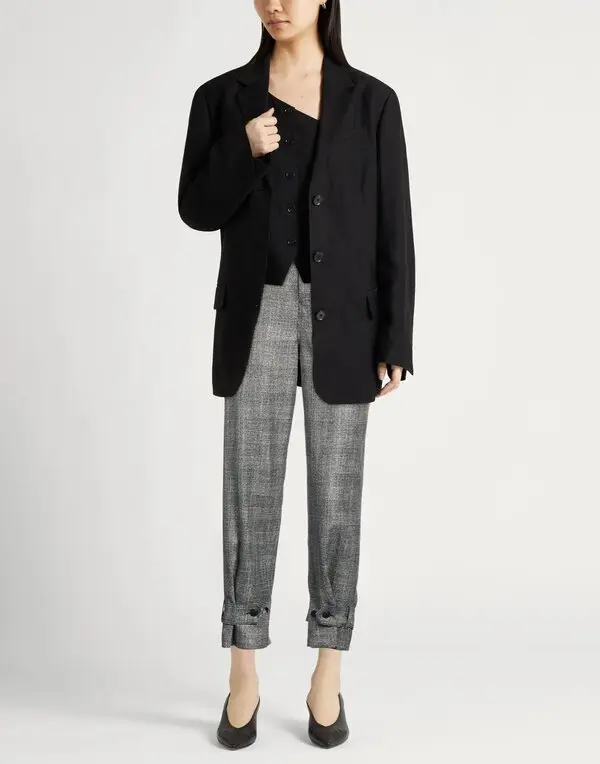 Liu Jo High Waisted Tapered Plaid Pants