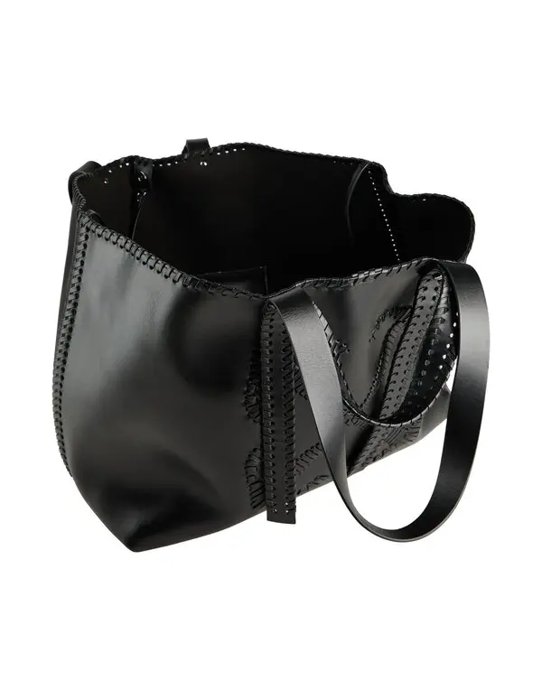 OFF-WHITE™ Leather Maxi Shopper Bag With Brand Logo