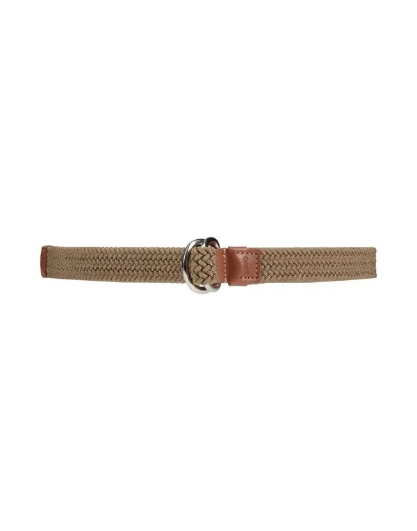 LIU •JO MAN Woven Textile Belt With Leather Trims