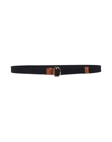 LIU •JO MAN Woven Textile Belt With Leather Trims - Blue