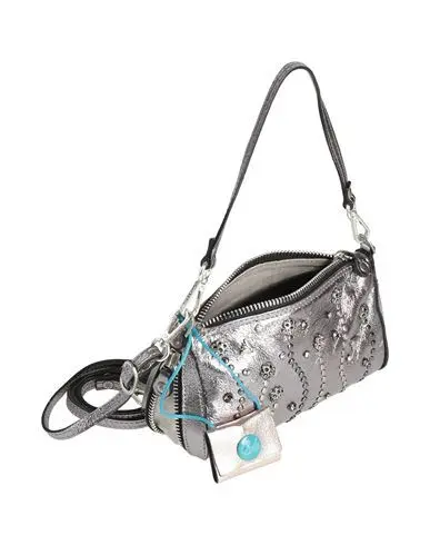 GABS Handbag In Calfskin, Cotton, Linen, And Viscose