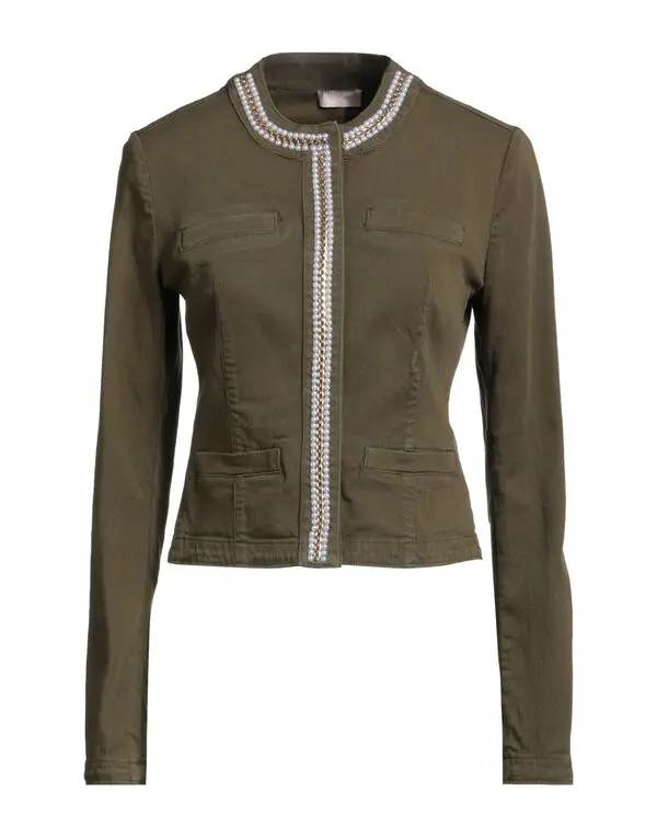 Liu Jo Embellished Cotton Denim Jacket