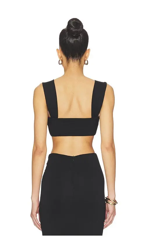 Superdown Clayre Cropped Top With Gold-tone Hardware