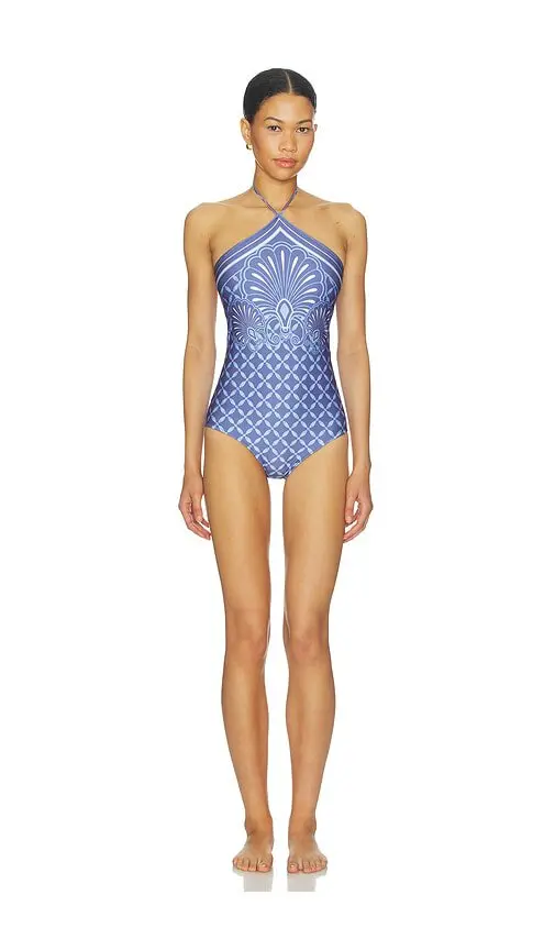 SHANI SHEMER Camilla One Piece - Indigo Print