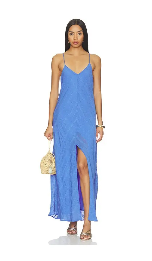 VIX PAULA HERMANNY Rebecca Maxi Dress - Blue