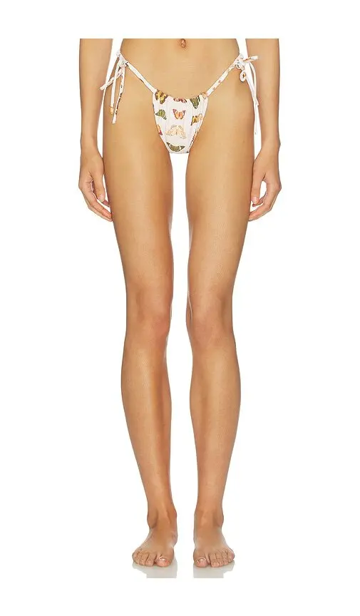 MONTCE Brasil Scrunch Side Tie Bikini Bottom - Monarch