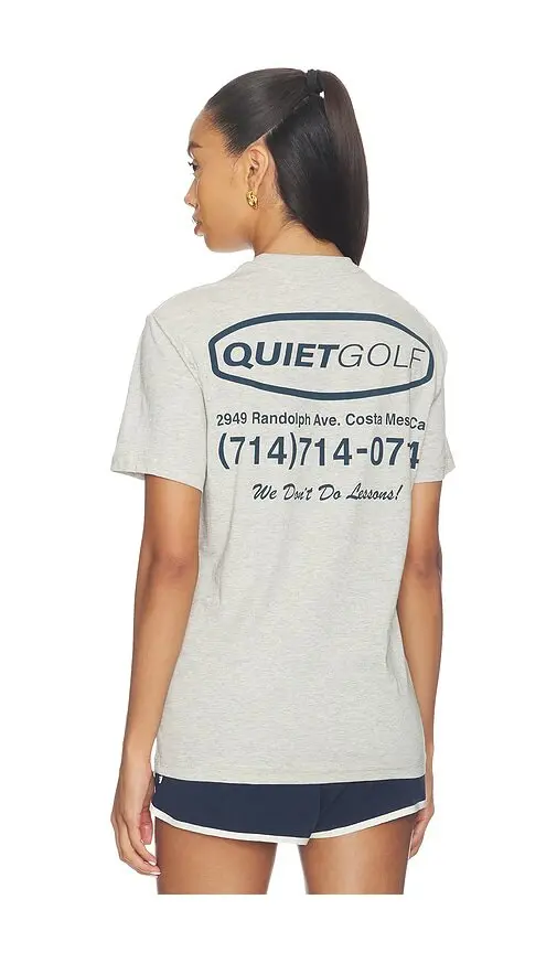 QUIET GOLF Pro Shop T-shirt In Grey