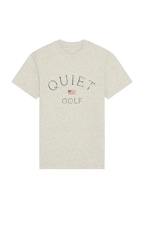 QUIET GOLF Usa T-shirt In Grey