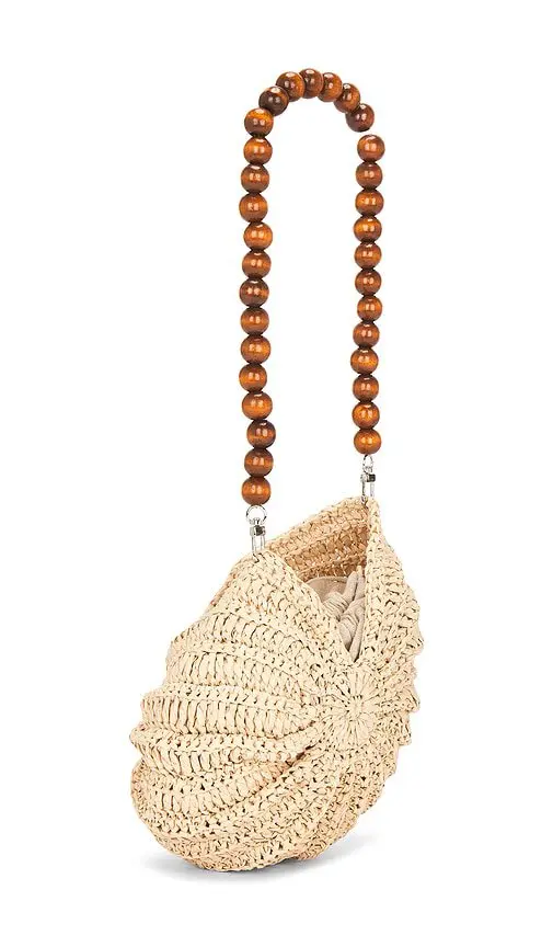 PETIT MOMENTS Sirena Shell Bag With Wood Handle