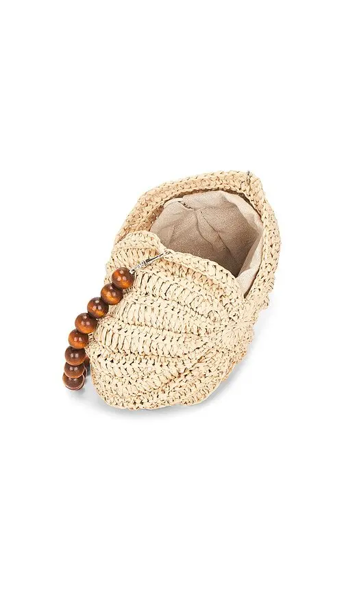 PETIT MOMENTS Sirena Shell Bag With Wood Handle