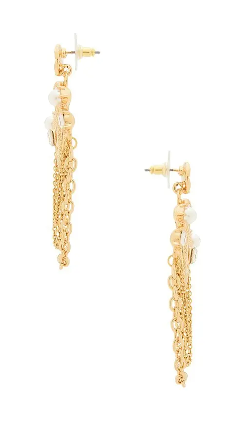 PETIT MOMENTS Scallop Drop Earrings In Metallic