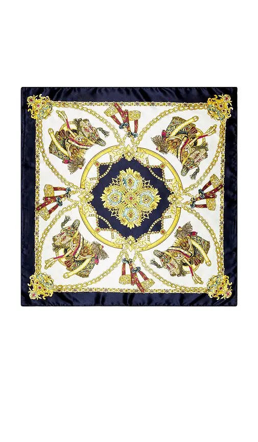 PETIT MOMENTS Equestrian Printed Scarf