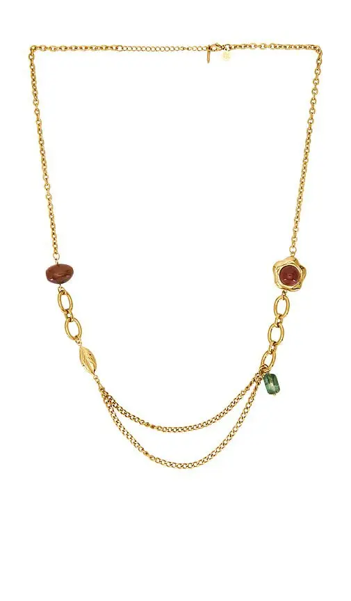 PETIT MOMENTS Beachcomber Necklace In Metallic Gold - Waterproof & Gold