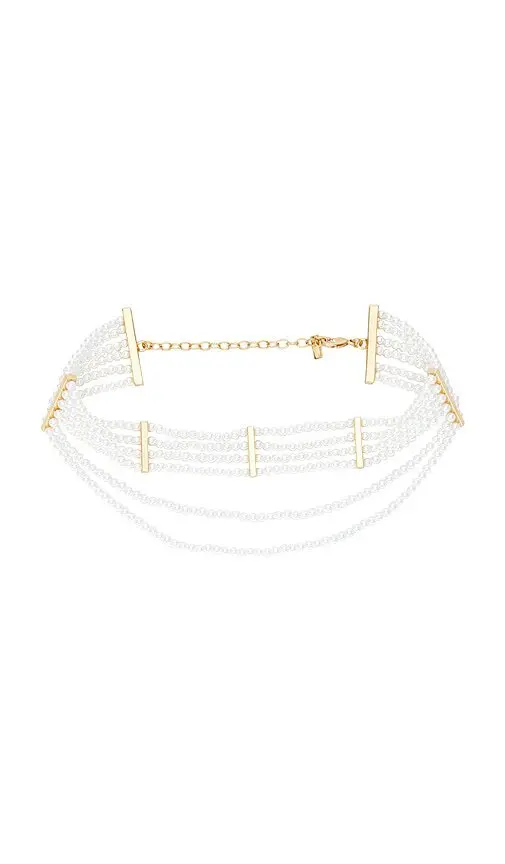 PETIT MOMENTS Faux Pearl And Gold-tone Metal Multi-strand Necklace - Pearl & Gold