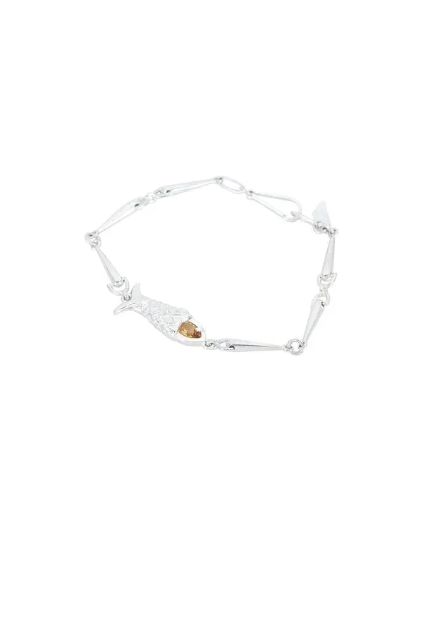 LOREN STEWART Pesca Bracelet With Citrine - Sterling Silver & Marquise Citrine