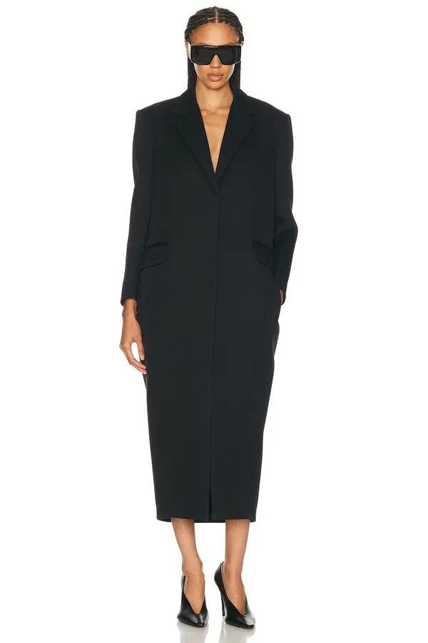 Balenciaga Long Wool Coat