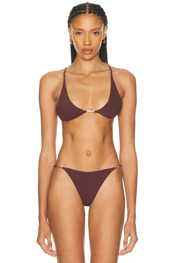 TROPIC OF C Chain Universo Bikini Top - Kalamata