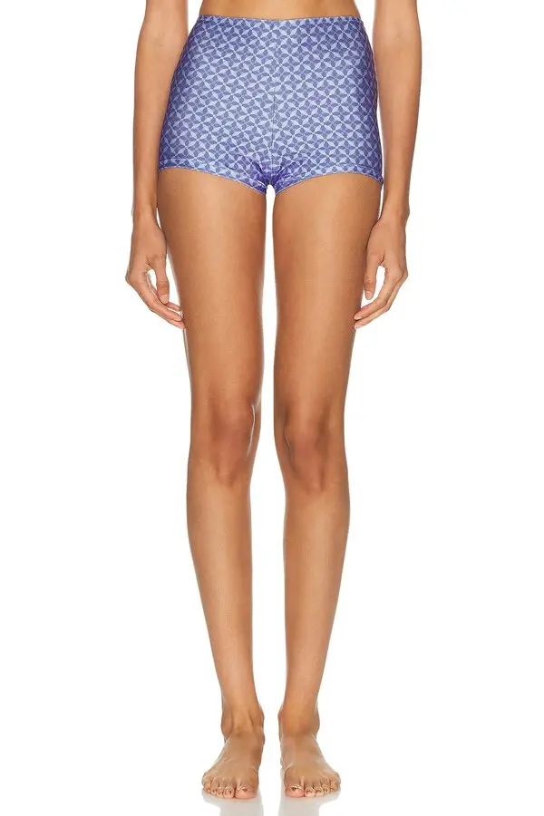 SHANI SHEMER Yaheli Bikini Bottom - Indigo Print