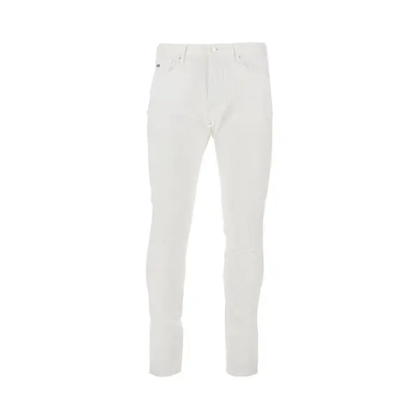 Emporio Armani J06 Stretch Canvas Slim Fit Pants - White