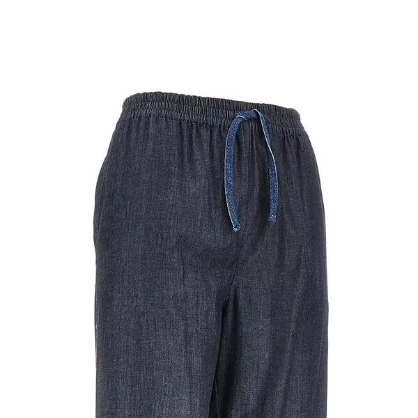 Emporio Armani Lightweight Stretch Denim Pants With Drawstring