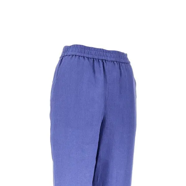 Emporio Armani Linen Pants With Elasticated Waist