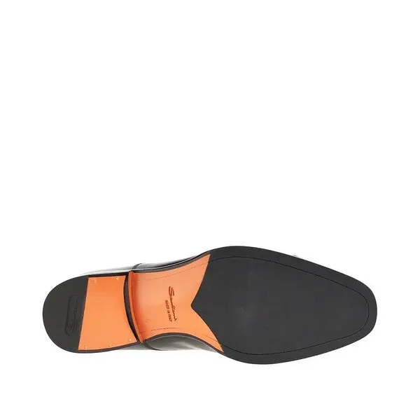 Santoni Spazzolato Leather Oxford Shoes