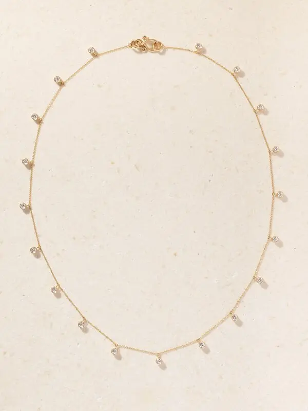 Sophie Bille Brahe 18 Karat Recycled Lou Of The Valley Diamond Necklace - Gold