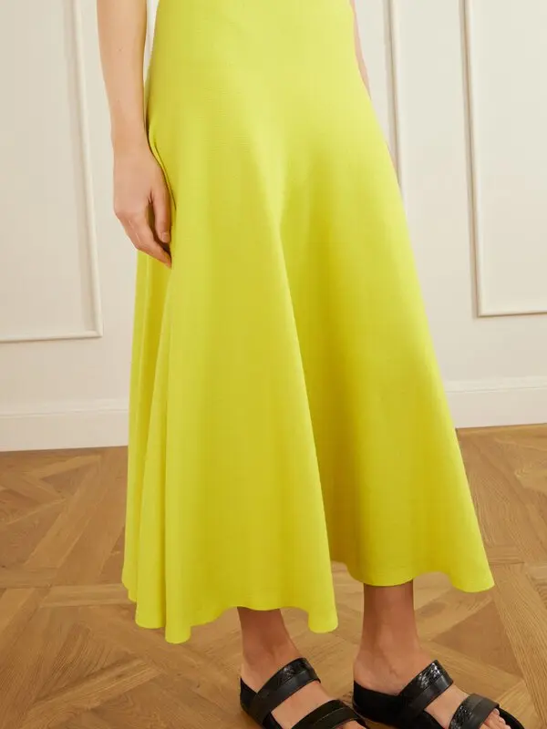 Gabriela Hearst Wool Maxi Skirt - Yellow