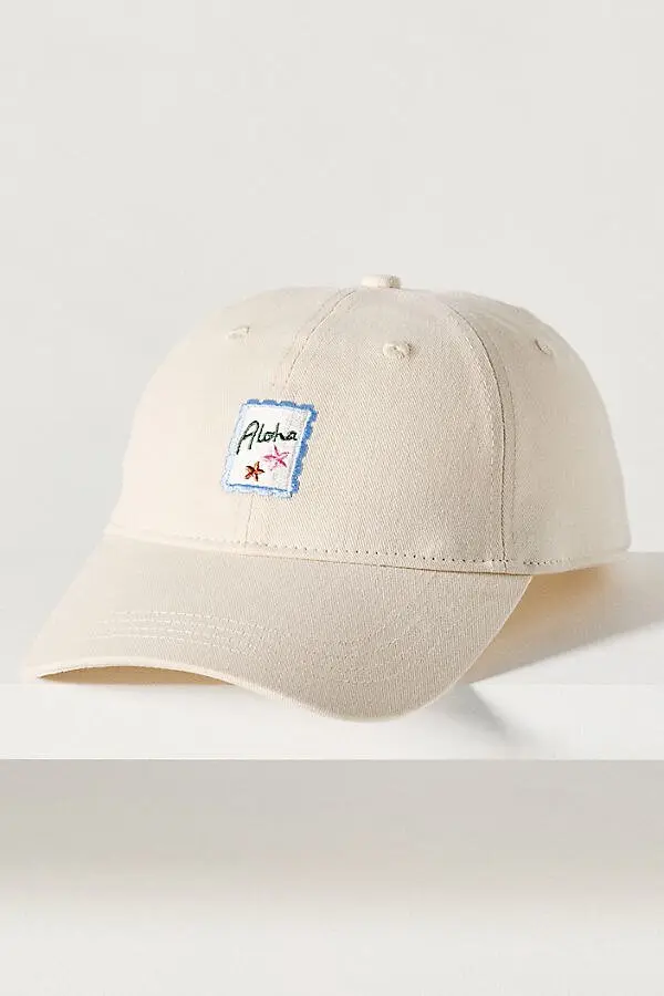 FRASIER STERLING Aloha Baseball Cap - Cream