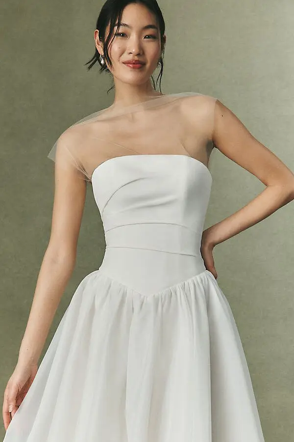 Watters Haven Gown In Organza