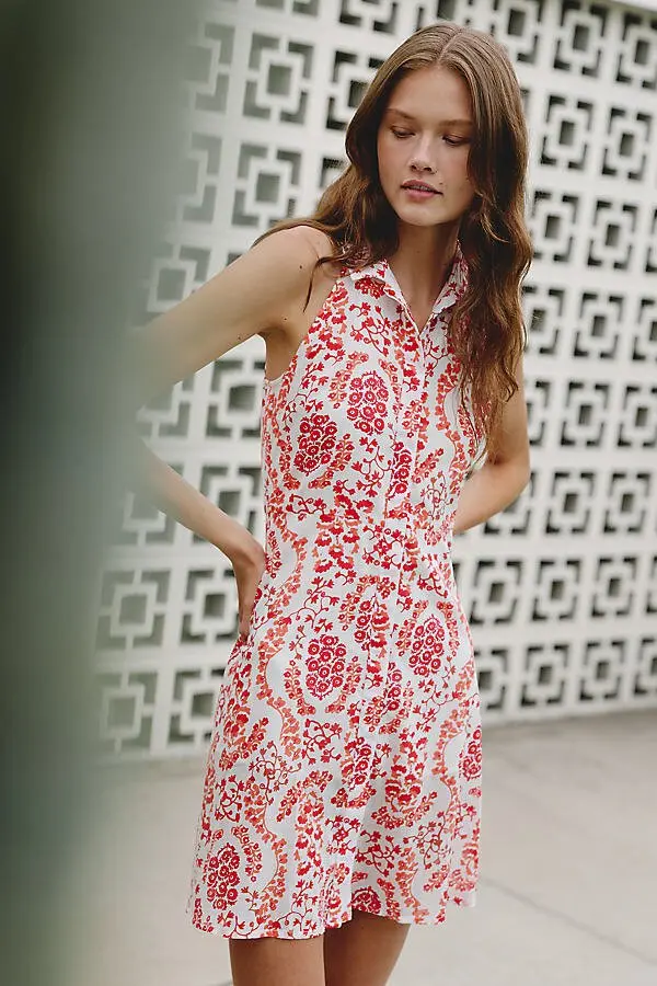 RO'S GARDEN Regina Cotton Mini Dress