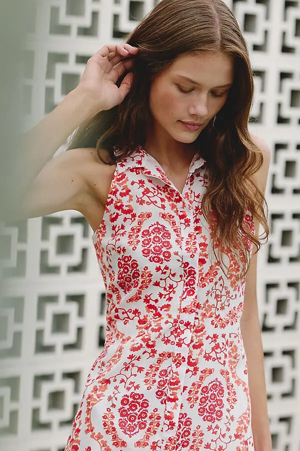 RO'S GARDEN Regina Cotton Mini Dress