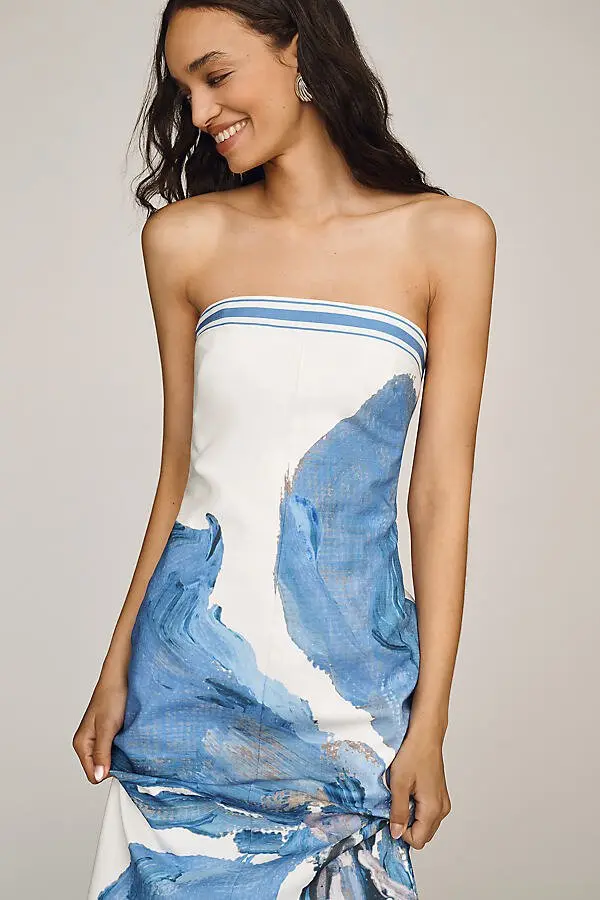 Significant Other Strapless Midi Dress