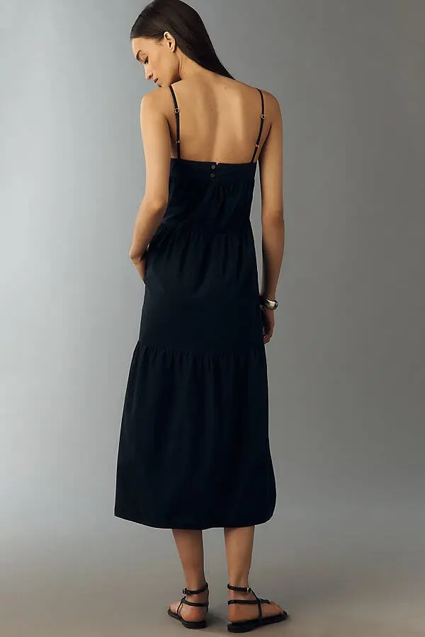 NATION LOS ANGELES Meadow Midi Dress - Navy