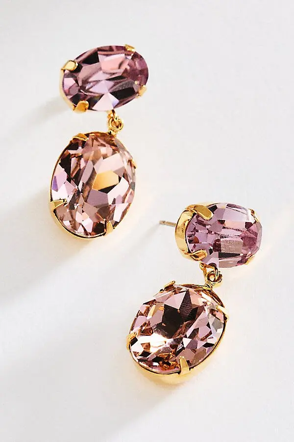 JENNIFER BEHR Lenora Drop Earrings - Vintage Rose