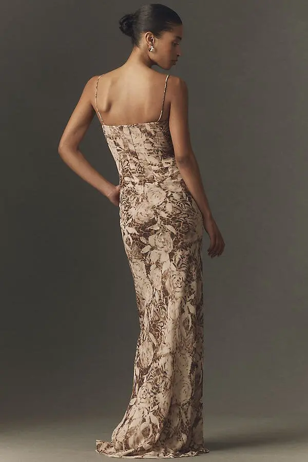 SAU LEE Neyla Chiffon Maxi Dress