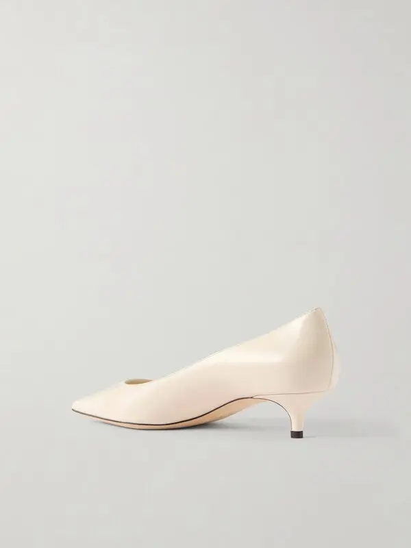 JIMMY CHOO Amelia 30 Leather Pumps - Neutrals