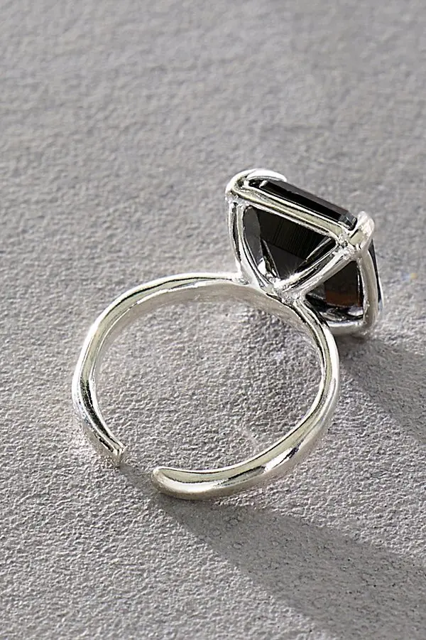 Chan Luu Sterling Square Crystal Toe Ring