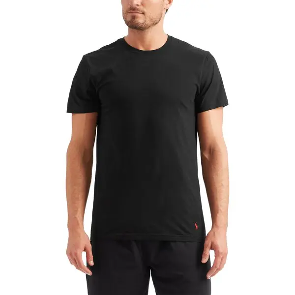 Ralph Lauren Classic Fit Wicking Crew 5-pack - Black