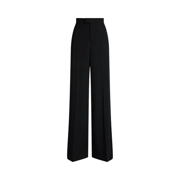 Ralph Lauren Dean Wool Gabardine Wide Leg Pants
