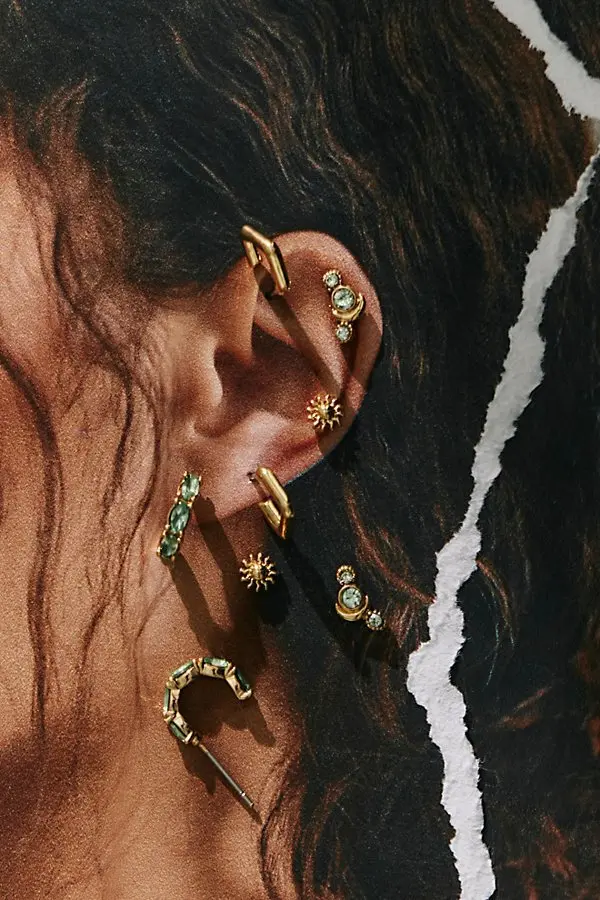 Free People Stardust Studs Set - Gold