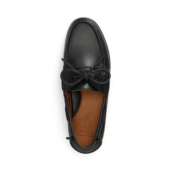 Ralph Lauren Merton Tumbled Leather Boat Shoe