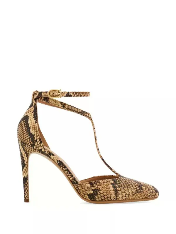 FERRAGAMO T-strap Stiletto Pumps
